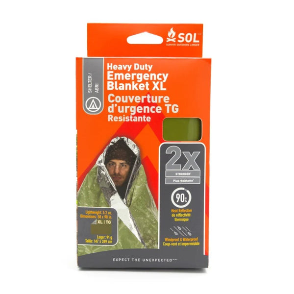 SOL Heavy Duty Emergency Blanket - spry